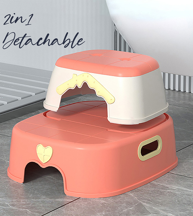 Buy Eazy Kids 2 In 1 Step Stool In Pink | 6thStreet UAE