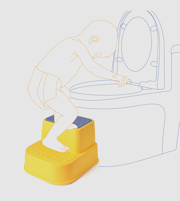 Buy Eazy Kids @ Sambox Step Stool Yellow In Yellow | 6thStreet UAE