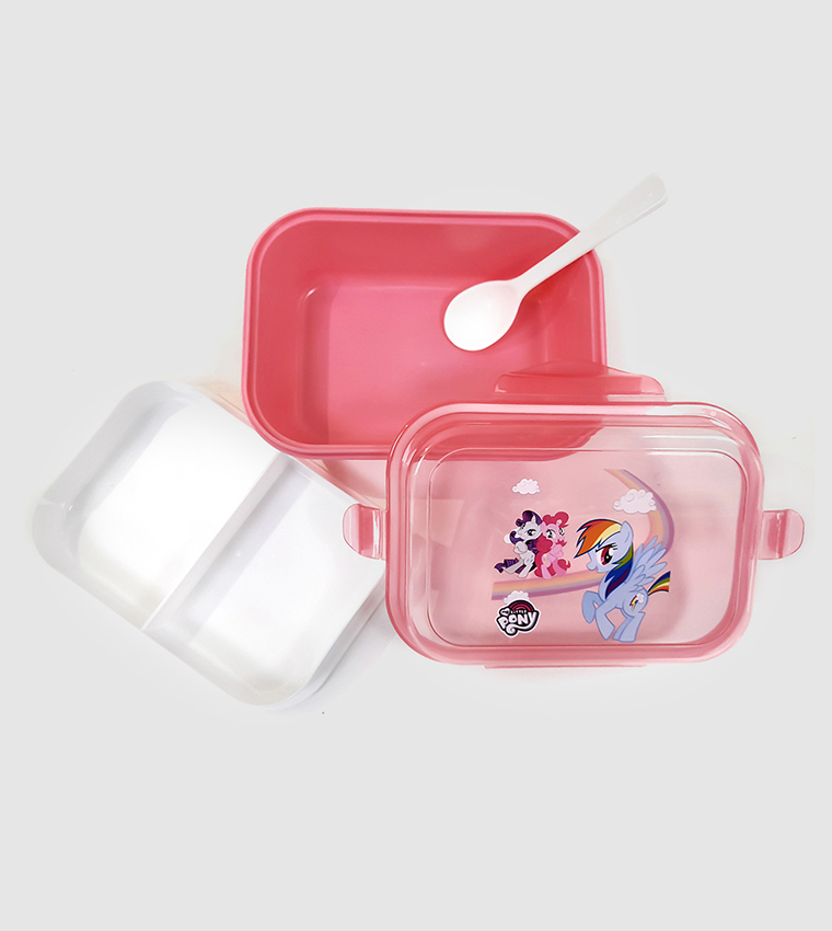 Buy Eazy Kids @ Sambox Pony Bento Lunch Box With Spoon Fun In Pink ...