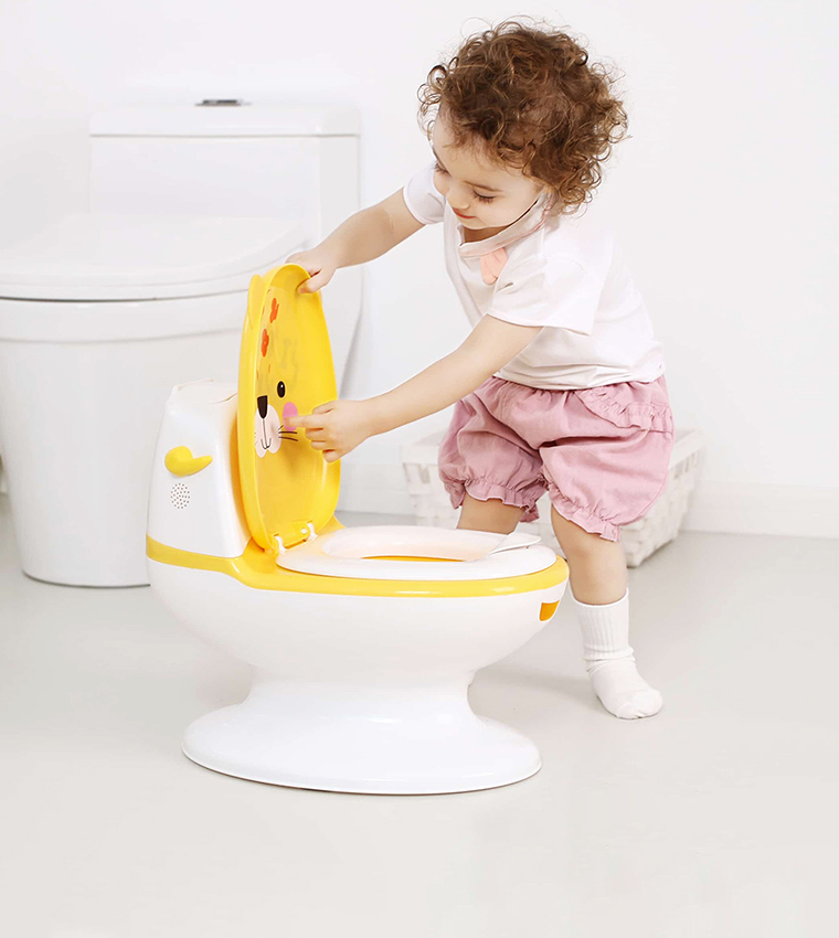 Buy Eazy Kids Leopard Potty Seat In Yellow | 6thStreet Saudi Arabia