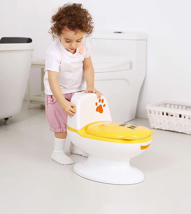 Buy Eazy Kids Leopard Potty Seat In Yellow | 6thStreet Saudi Arabia