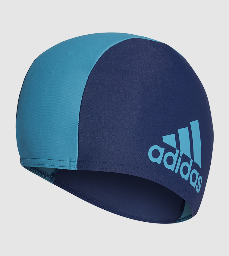 Buy Adidas INF YOUTH Logo Print Swim Cap In Blue | 6thStreet UAE
