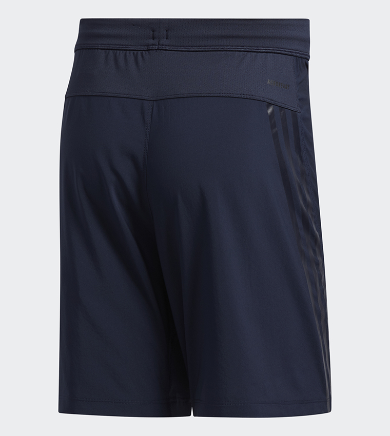 Buy Adidas Aeroready 3 Stripes 8 Inch Shorts Legink In Blue | 6thStreet ...