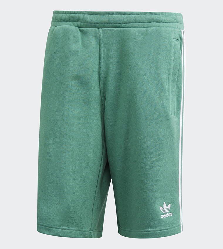 Buy Adidas Originals Originals 3 Stripes Shorts In Green | 6thStreet Oman