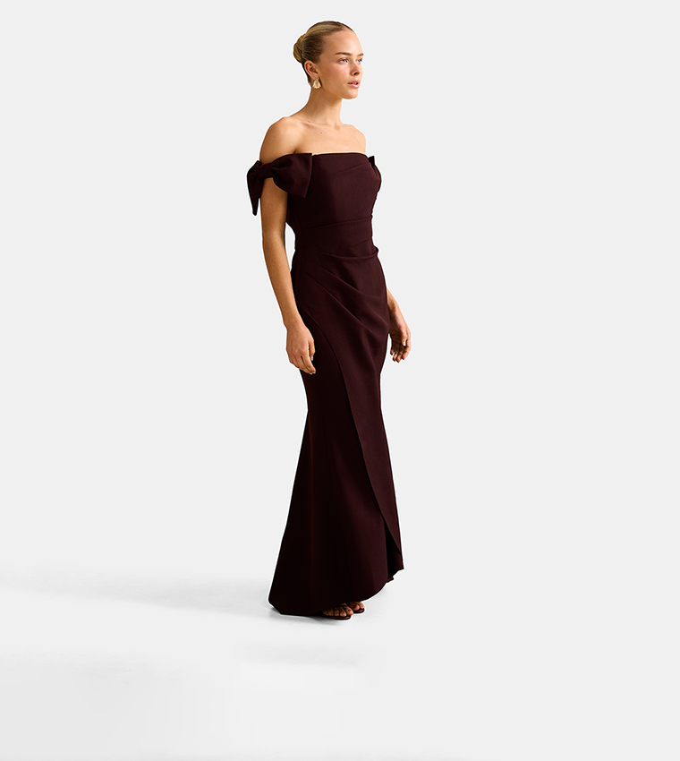 Buy Forever New KALEE Bow Wrap Skirt Maxi Dress In Purple 6thstreet Buy Forever New KALEE Bow Wrap Skirt Maxi Dress In Purple 6thstreet
