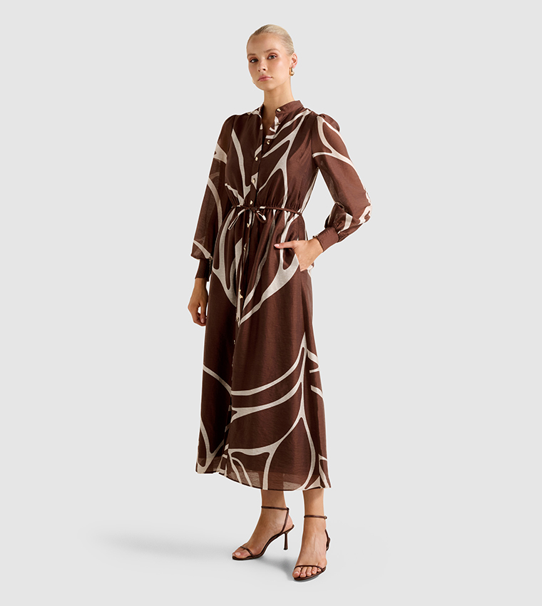 Buy Forever New SAMARA Long Sleeves Midi Dress In Multiple Colors ...