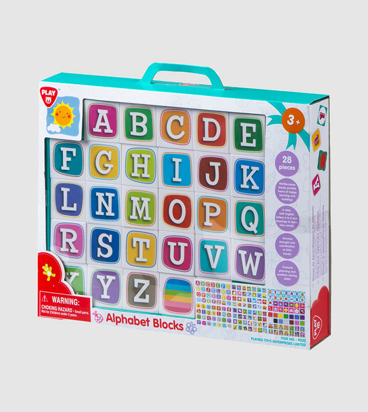 Buy PLAYGO @ R&B Kids Alphabet Learning Blocks In Multiple Colors ...