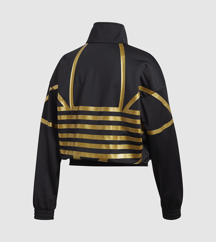 Buy Adidas Originals Large Logo Track Jacket Black/Gold In Multiple ...
