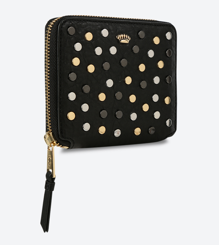 Buy Juicy Couture Fairmont Fairytale Leather Small Zip Wallet Black In ...