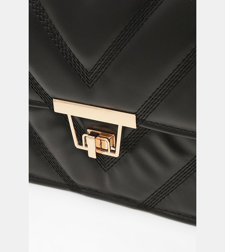Buy Boohoo Quilted Faux Leather Cross Body Chain Bag (Non Returnable ...