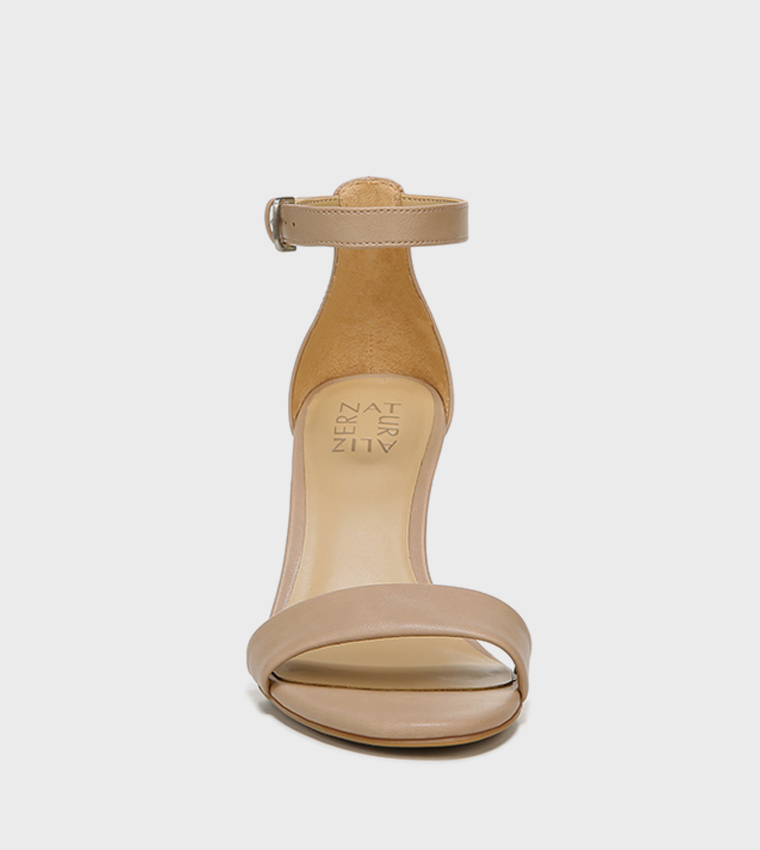 Buy Naturalizer NALEAH Ankle Strap Heel Sandals In Beige | 6thStreet UAE