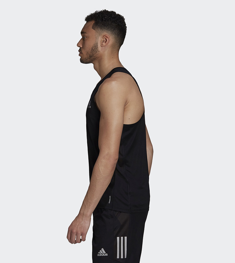 Buy Adidas Logo Detail Sleeveless Vest In Black | 6thStreet Qatar