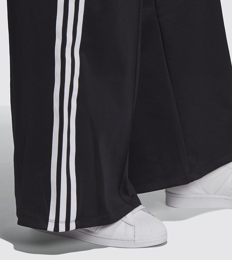 Buy Adidas Originals Prime Blue Relaxed Wide Leg Pants In Black ...