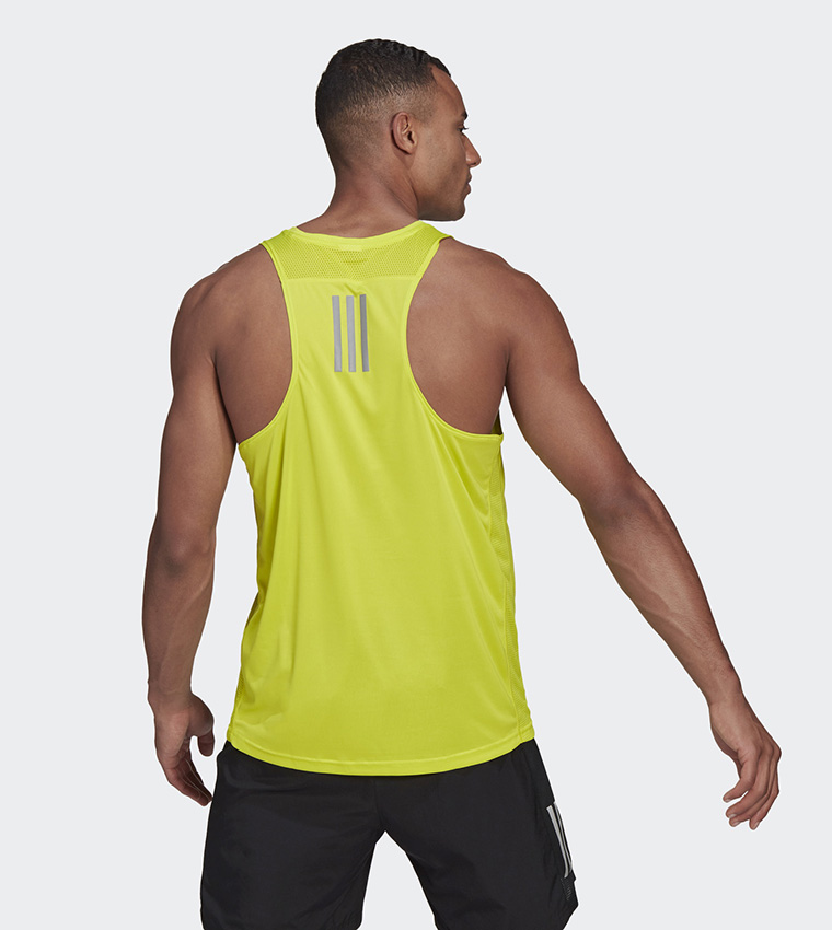 Buy Adidas Own The Run Singlet In Yellow | 6thStreet Qatar