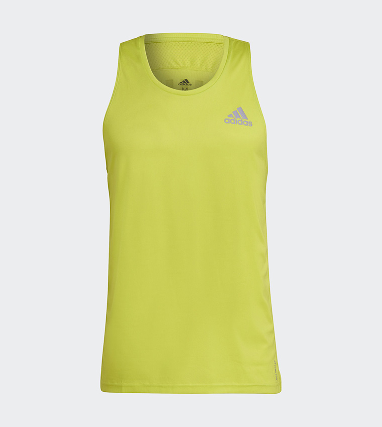 Buy Adidas Own The Run Singlet In Yellow | 6thStreet Qatar