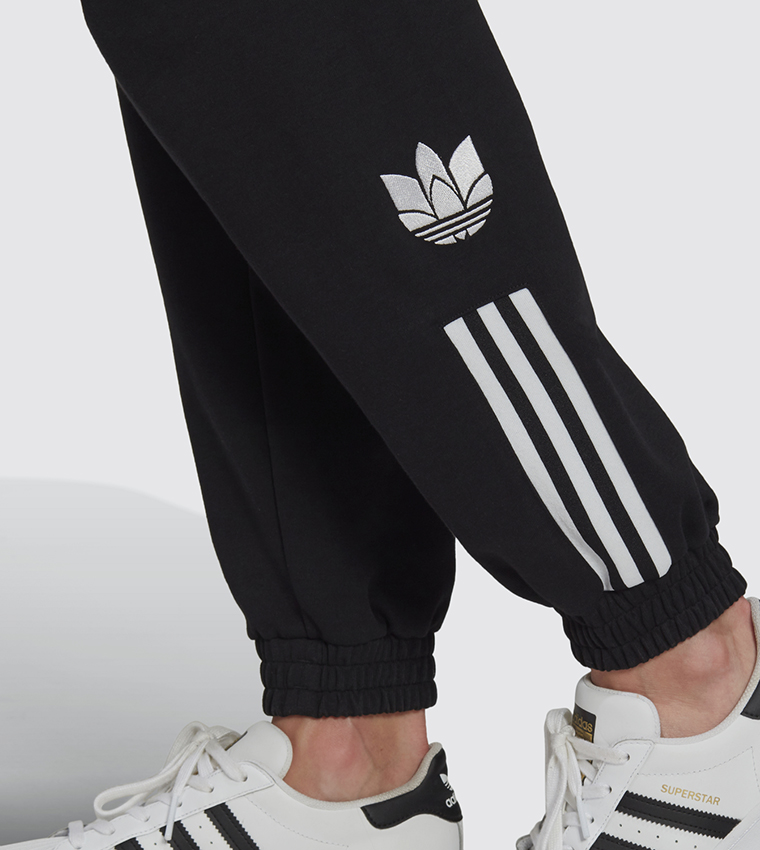 Buy Adidas Originals Adicolor 3d Trefoil Track Pants In Black