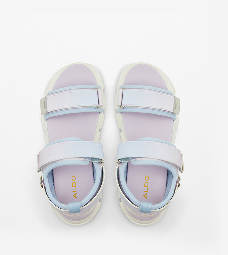 Buy Aldo GODISH Wedge Heel Velcro Comfort Sandals In Purple | 6thStreet UAE