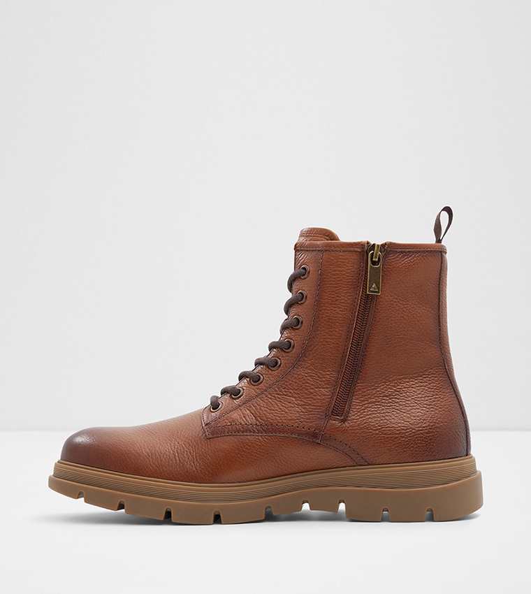 Buy Aldo GRAVELDIVER High Top Lace Up Casual Boots In Brown | 6thStreet ...