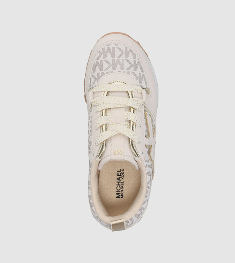Buy Michael Kors Billie Dash Low Top Sneakers In Cream | 6thStreet Qatar