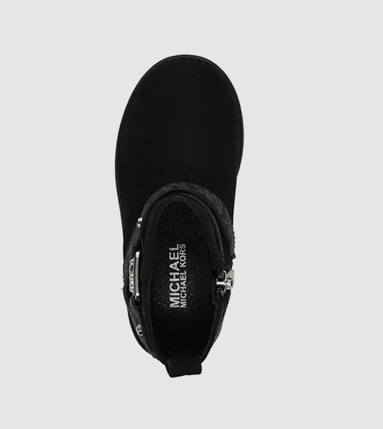 Buy Michael Kors Emma Kincaid Logo Detail Boots In Black | 6thStreet Qatar
