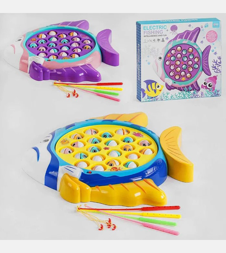 Buy Toonz Electric Fishing Playset With 21 Fishes Music & Sounds +3 ...