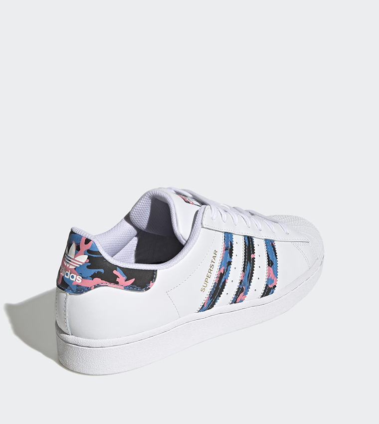 Buy Adidas Superstar Lace Up Low Top Sneaker Shoes In White | 6thStreet UAE