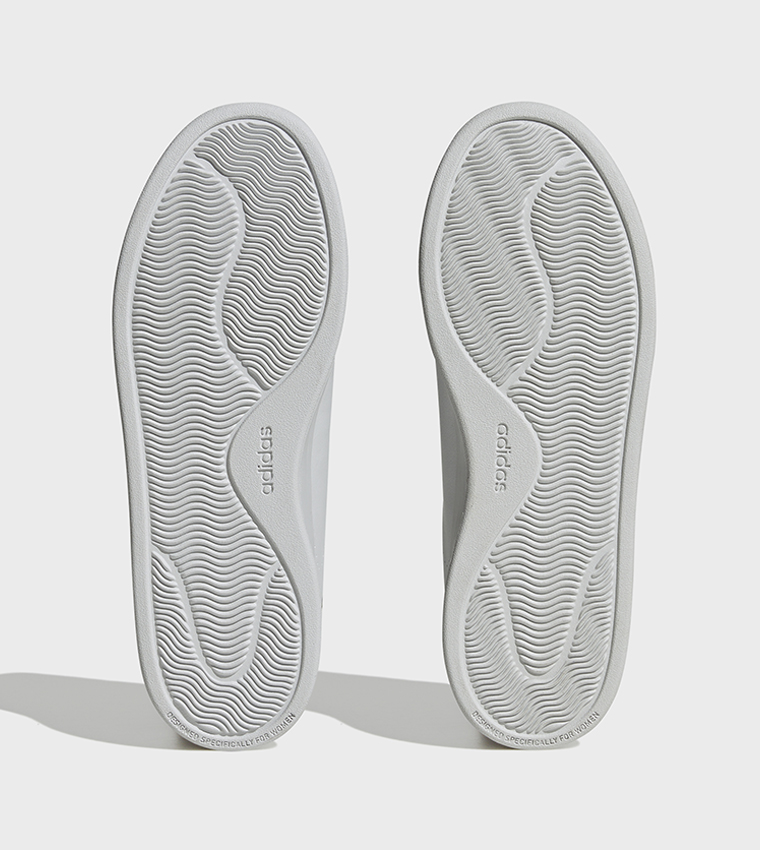Buy Adidas COURT SILK Round Toe Tennis Shoes In White | 6thStreet UAE