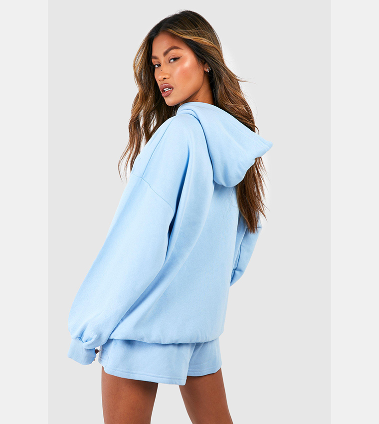 Buy Boohoo Studio Embroidered Shorty Tracksuit In Blue | 6thStreet ...