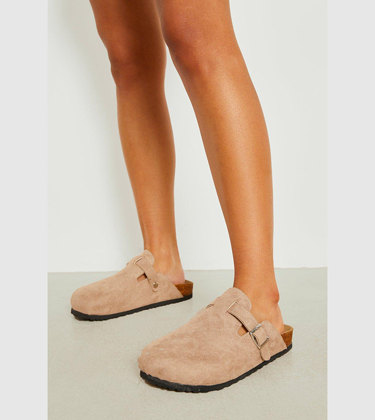 Buy Boohoo Closed Toe Clogs In Beige | 6thStreet Qatar