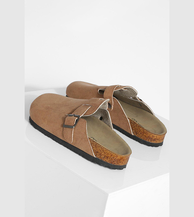 Buy Boohoo Outlet Closed Toe Clogs In Beige | 6thStreet UAE