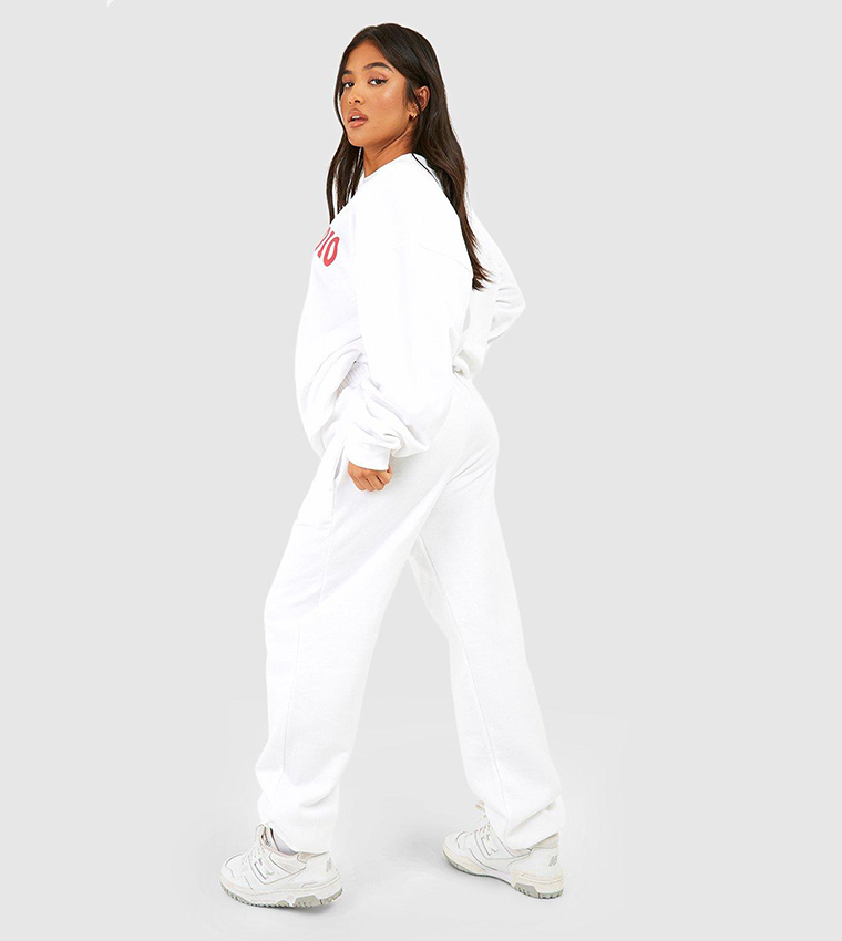 Buy Boohoo Dsgn Studio Print Tracksuit In White | 6thStreet Oman