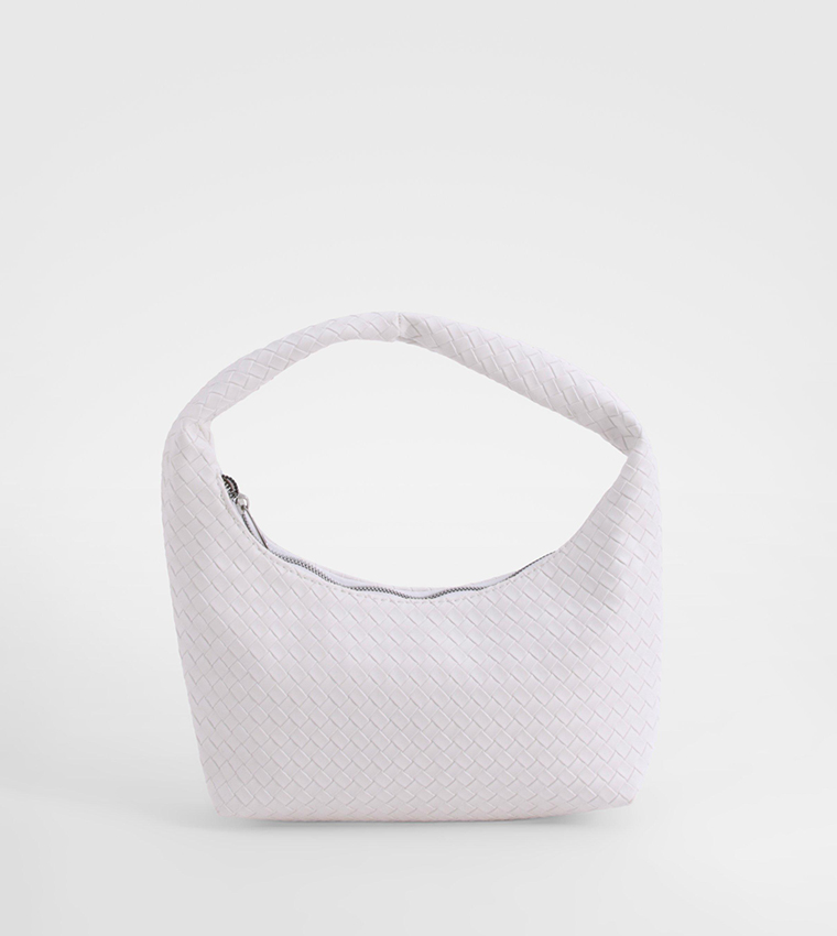 Buy Boohoo Woven Shoulder Bag In White | 6thStreet UAE
