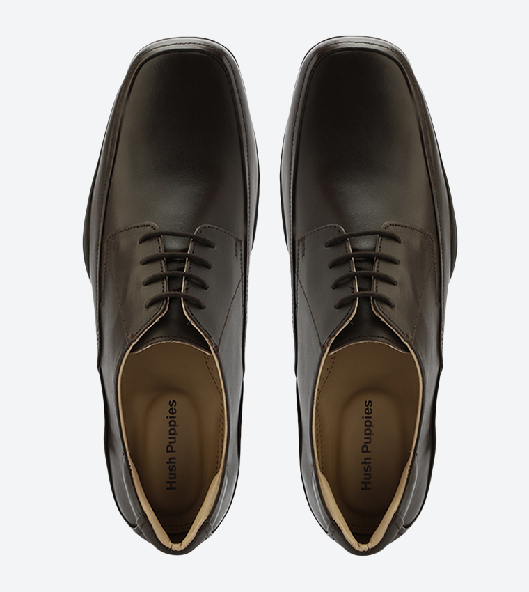 Buy Hush Puppies New City Bounce Lace Up Shoes Black H104927 In Black ...