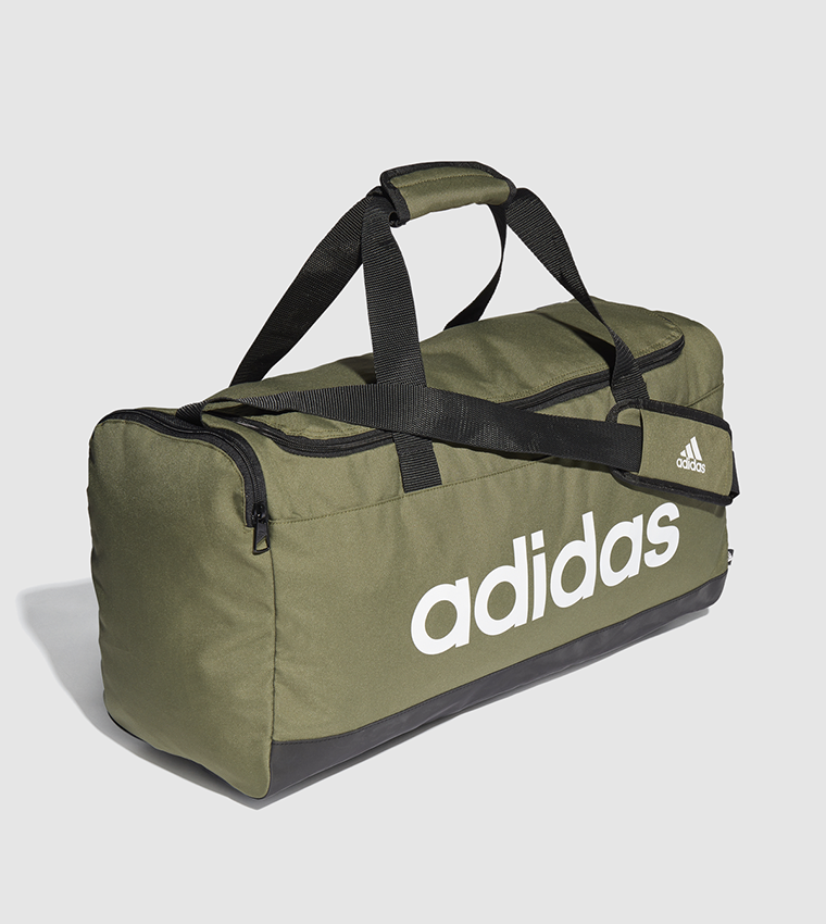 Buy Adidas Essentials Logo Duffel Bag Medium In Green | 6thStreet Qatar