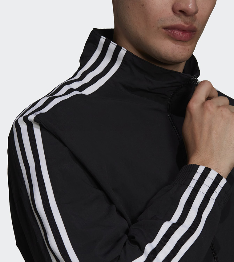 Buy Adidas Adicolor Classics Lock Up Trefoil Track Jackets In Black ...
