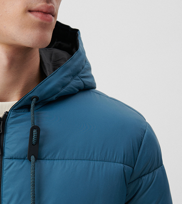 Buy Mavi Zippered Hooded Puffer Jacket In Navy | 6thStreet Qatar