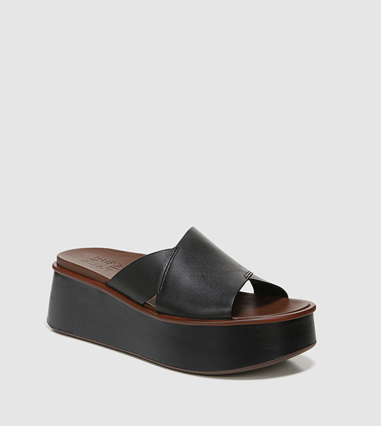 Buy Naturalizer PACER Platform Heel Sandals In Black | 6thStreet UAE