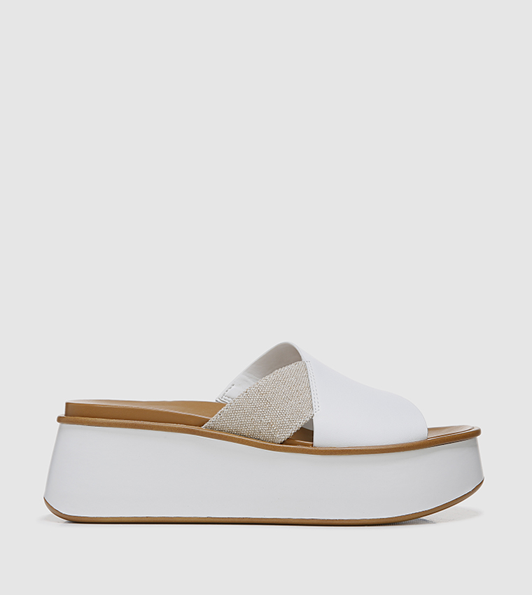 Buy Naturalizer PACER Platform Heel Sandals In White | 6thStreet UAE