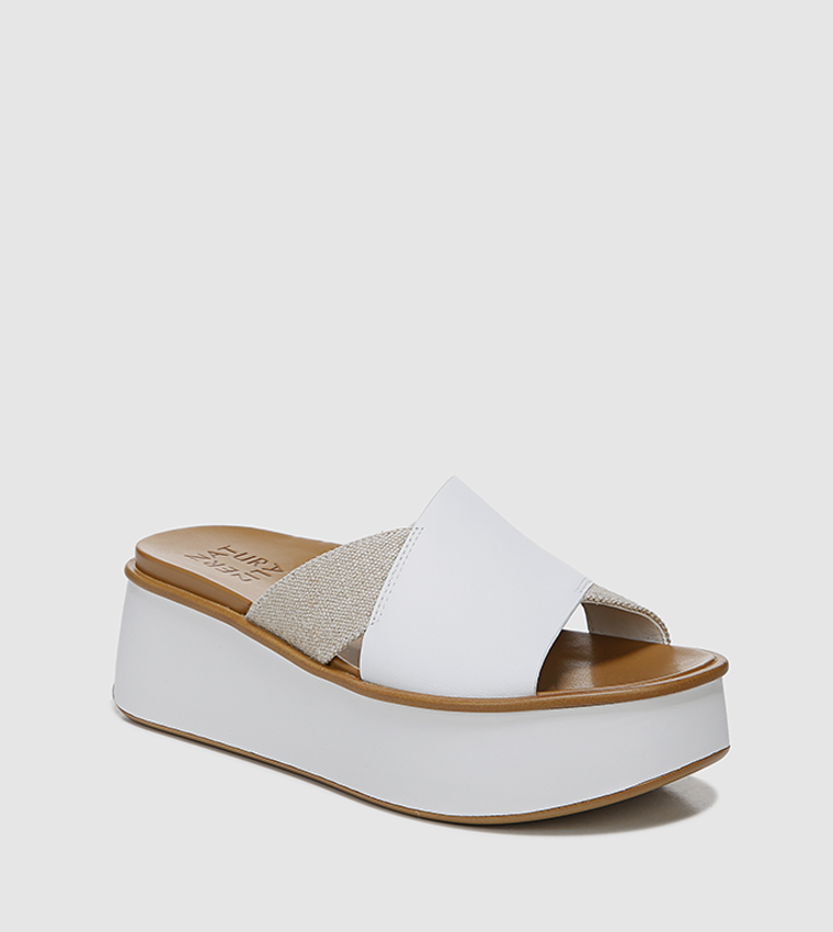 Buy Naturalizer PACER Platform Heel Sandals In White | 6thStreet UAE