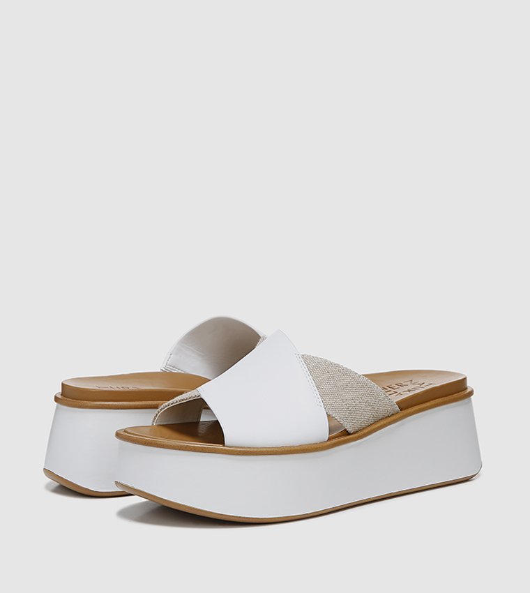 Buy Naturalizer PACER Platform Heel Sandals In White | 6thStreet UAE