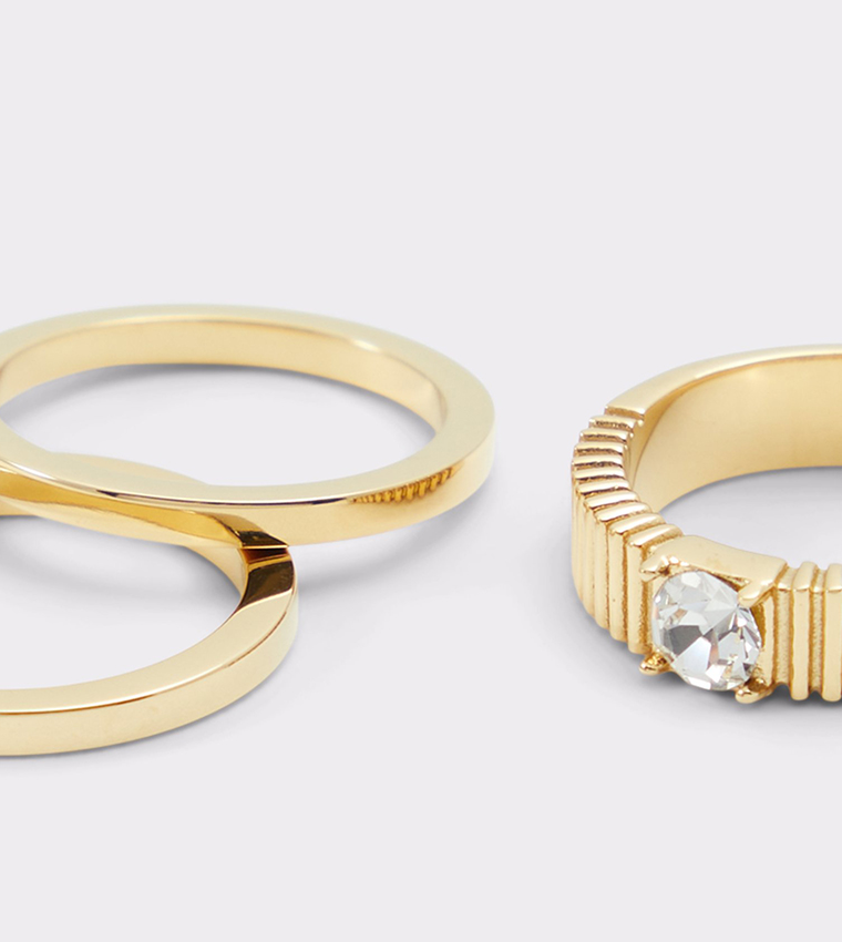 Buy Aldo Accessories HAILIE Gold Tone Rings In Gold | 6thStreet Qatar