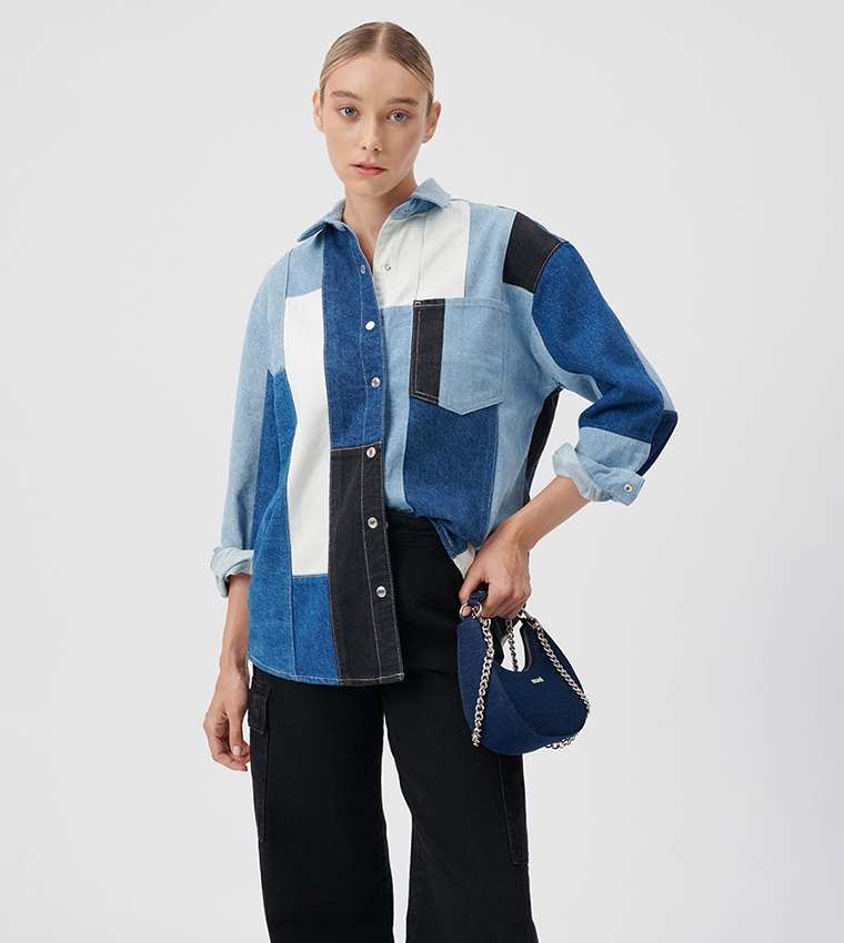 Buy Mavi Denim Mini Bag In Indigo | 6thStreet Saudi Arabia