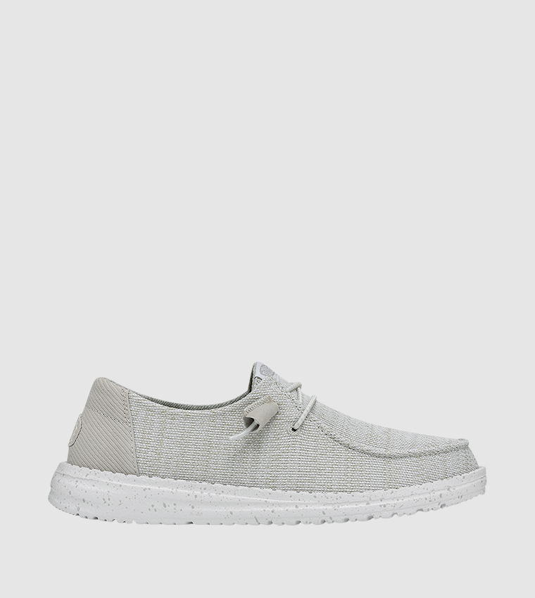 Buy HEY DUDE WENDY Textured Mesh Casual Shoes In Grey | 6thStreet UAE