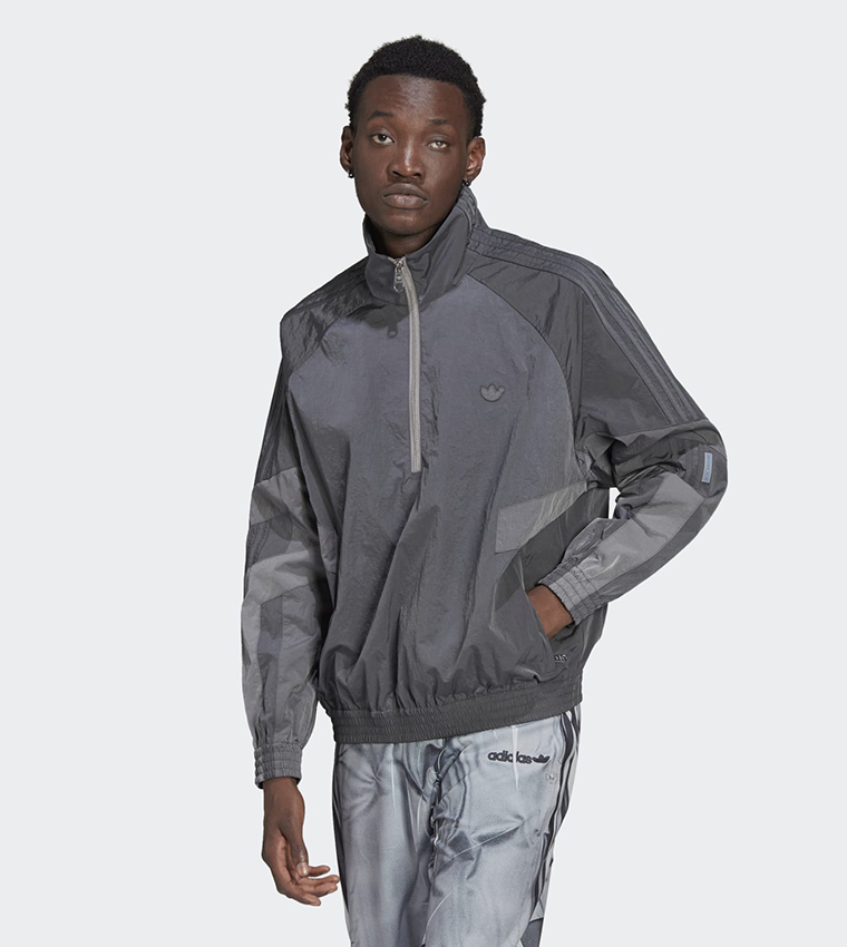 Buy Adidas Regular Fit Track Top In Grey | 6thStreet UAE