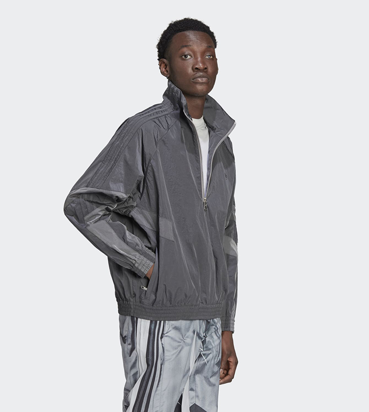 Buy Adidas Regular Fit Track Top In Grey | 6thStreet UAE