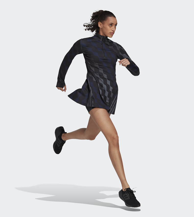 Buy Adidas Marimekko Run Icon 3 Stripes Dress In Black | 6thStreet Qatar