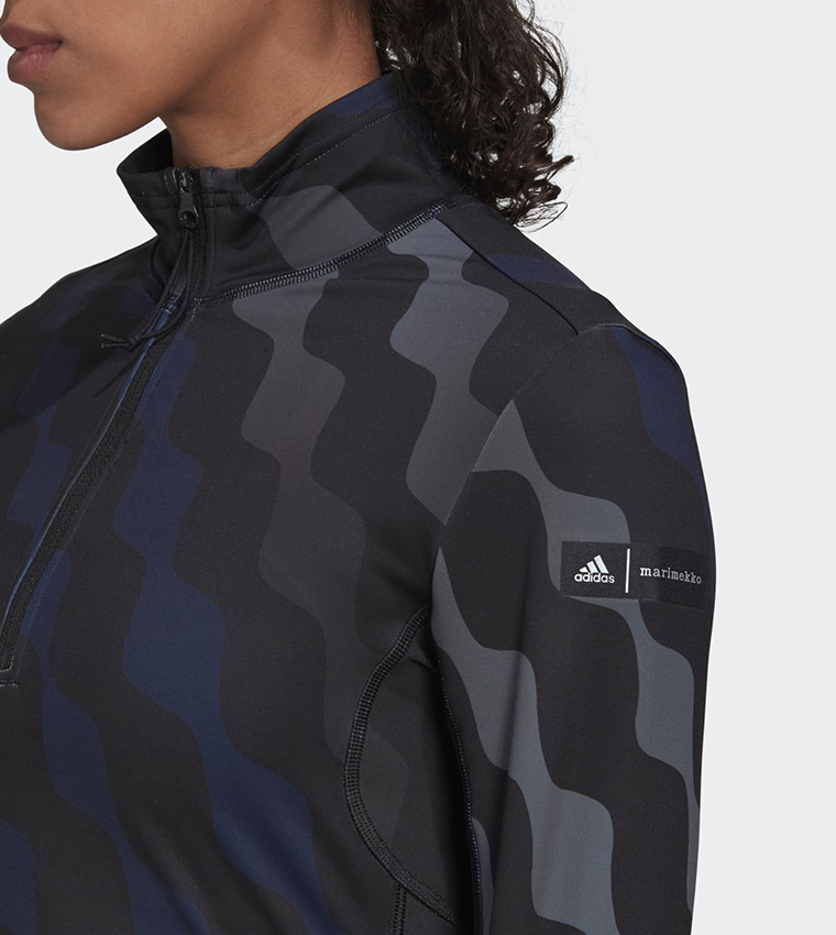 Buy Adidas Marimekko Run Icon 3 Stripes Dress In Black | 6thStreet Qatar
