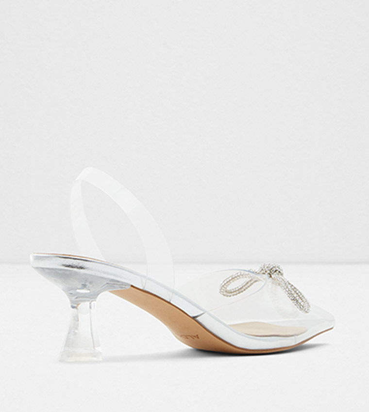 Buy Aldo HILTIN Embellished Slingback Pumps In Transparent | 6thStreet UAE