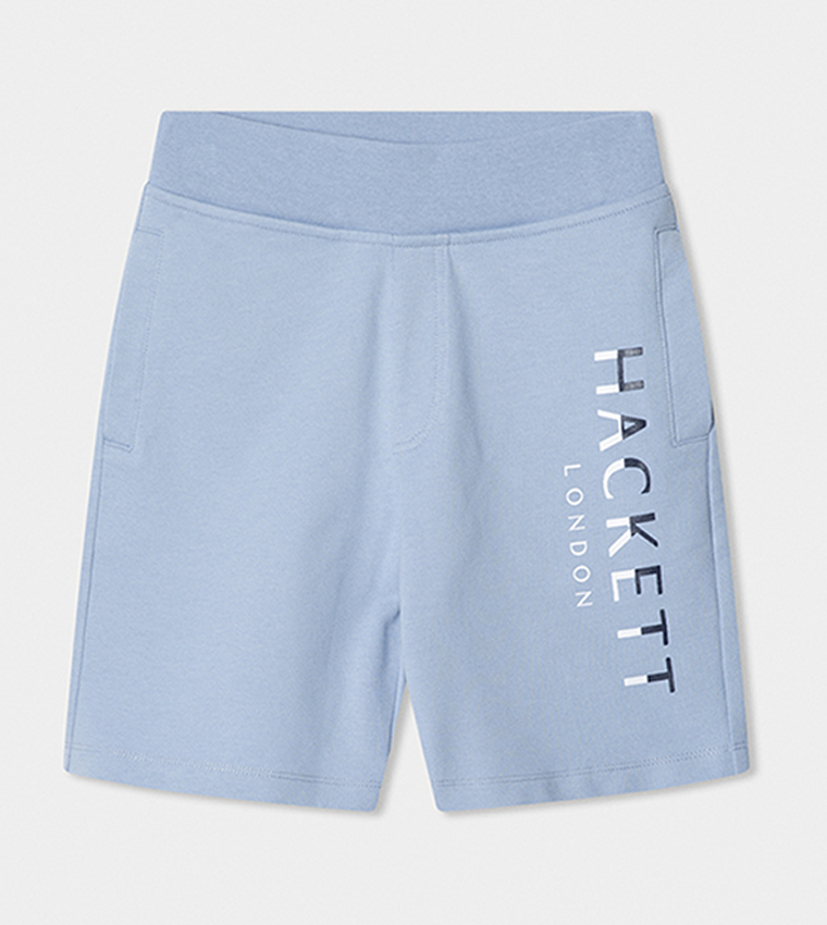 Buy Hackett Monotype Elastic Waist Shorts In Blue | 6thStreet UAE