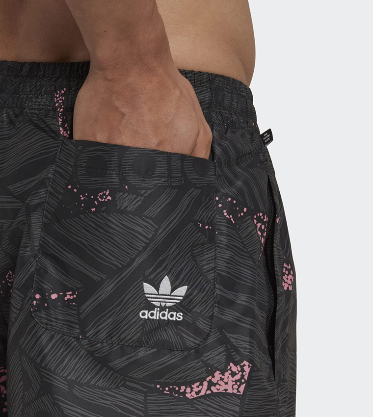 Buy Adidas Rekive Allover Print Swim Shorts In Black | 6thStreet Kuwait
